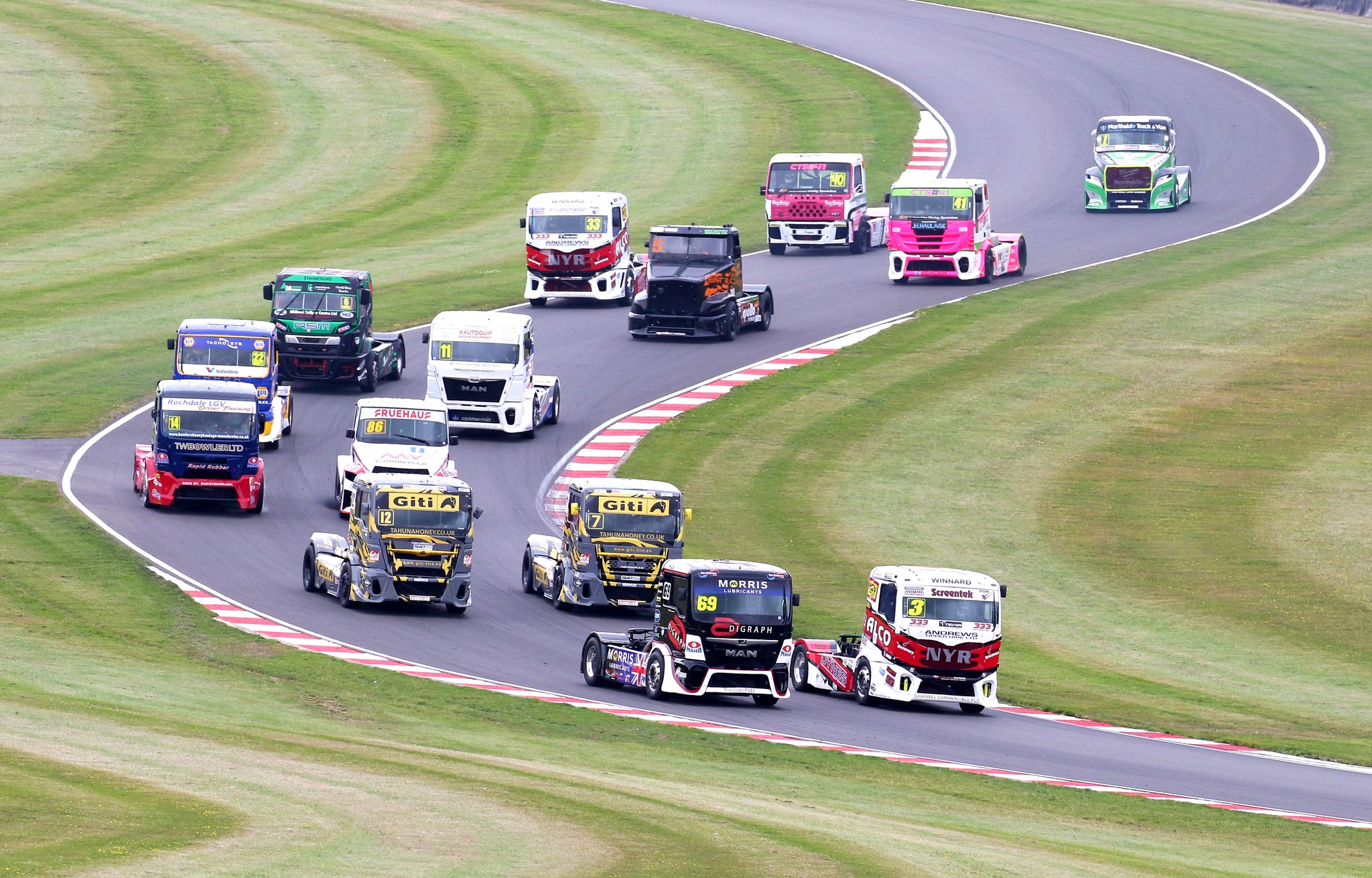 Convoy in the Park: British Semi-Truck Racing